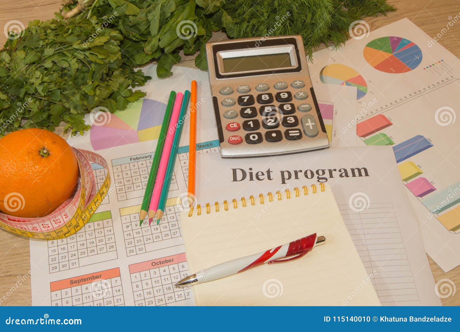 Diet and Nutrition. Weight Control Concept Stock Photo - Image of ...
