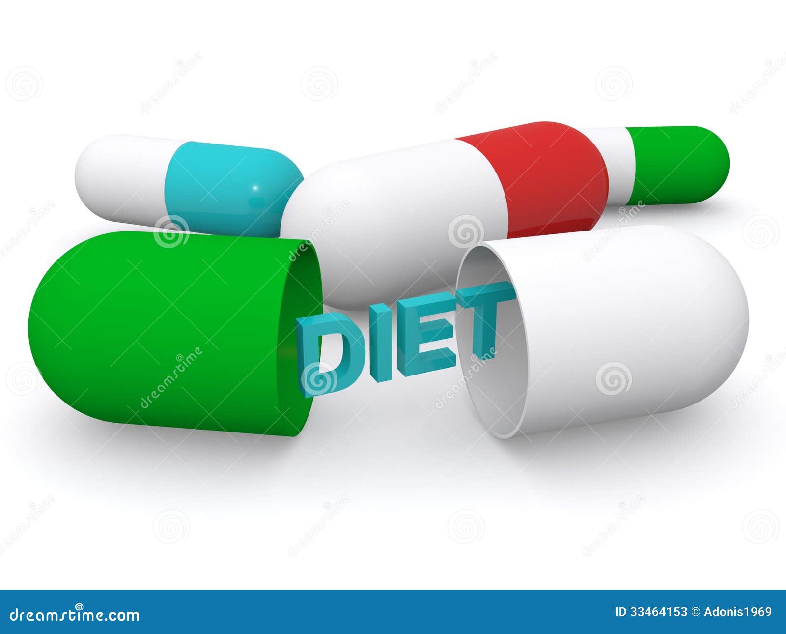 Diet pill stock illustration. Illustration of color, ingredients - 33464153