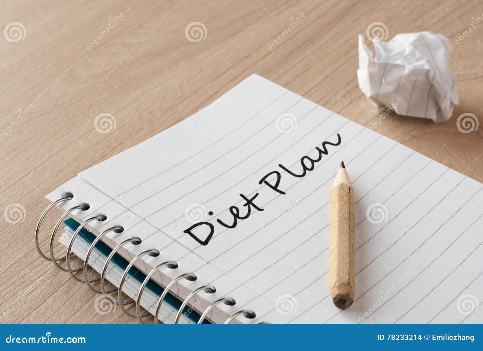 Diet plan stock photo. Image of food, pencil, diet, success - 78233214