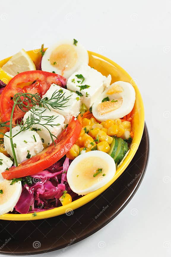 Breakfast diet salad stock photo. Image of corn, restaurant - 20812544