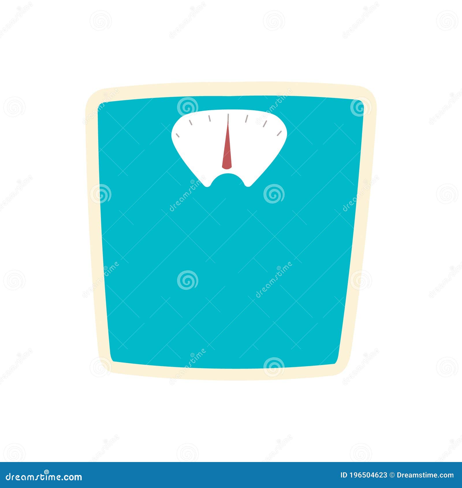Diet Scale in Trendy Flat Style Isolated. Stock Vector Illustration ...