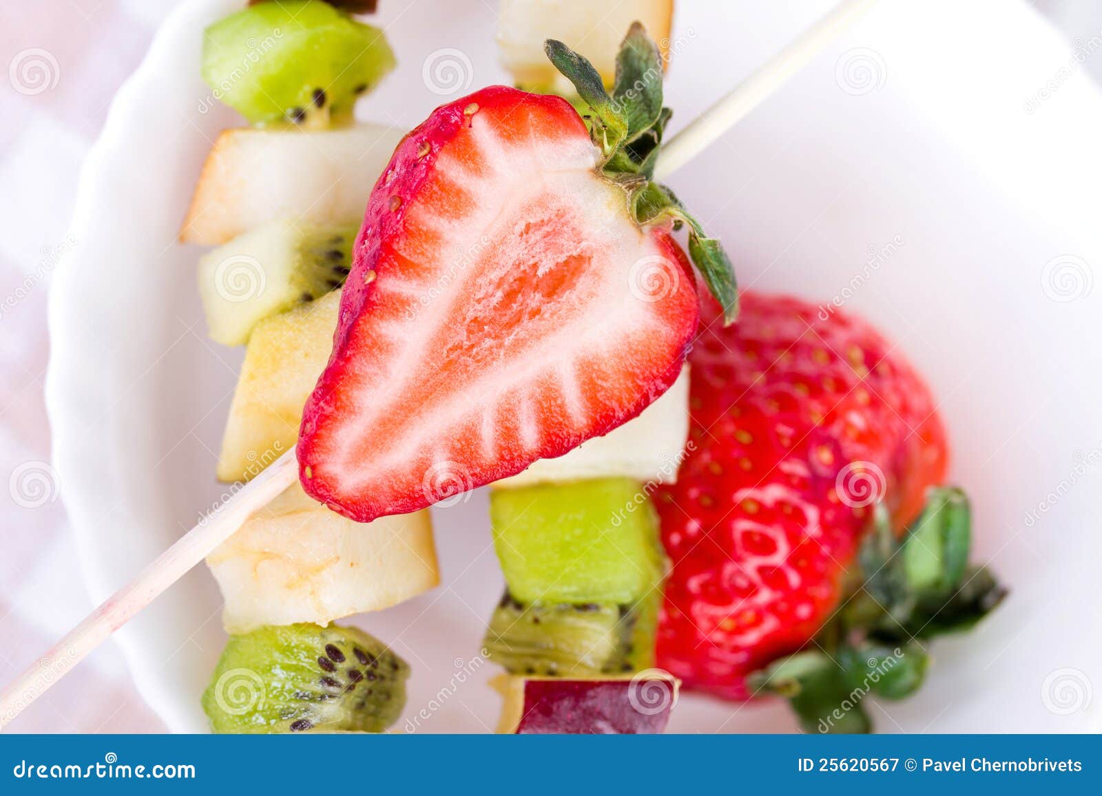 Diet shashlik on plate stock image. Image of ingredient - 25620567