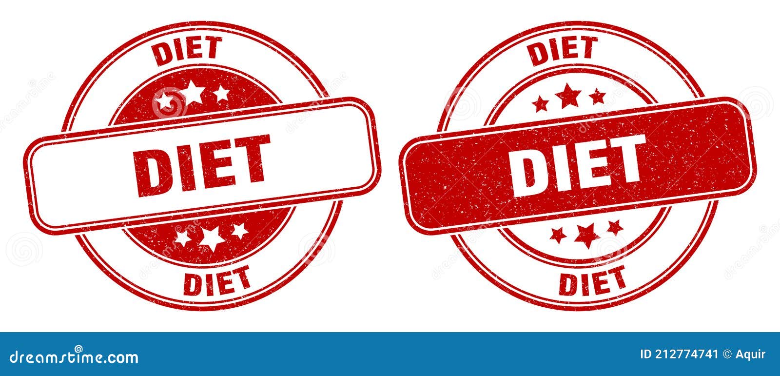 Diet Stamp. Diet Label. Round Grunge Sign Stock Vector - Illustration ...