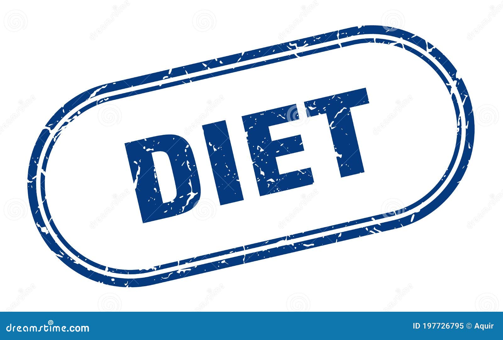Diet Stamp. Rounded Grunge Textured Sign. Label Stock Vector ...
