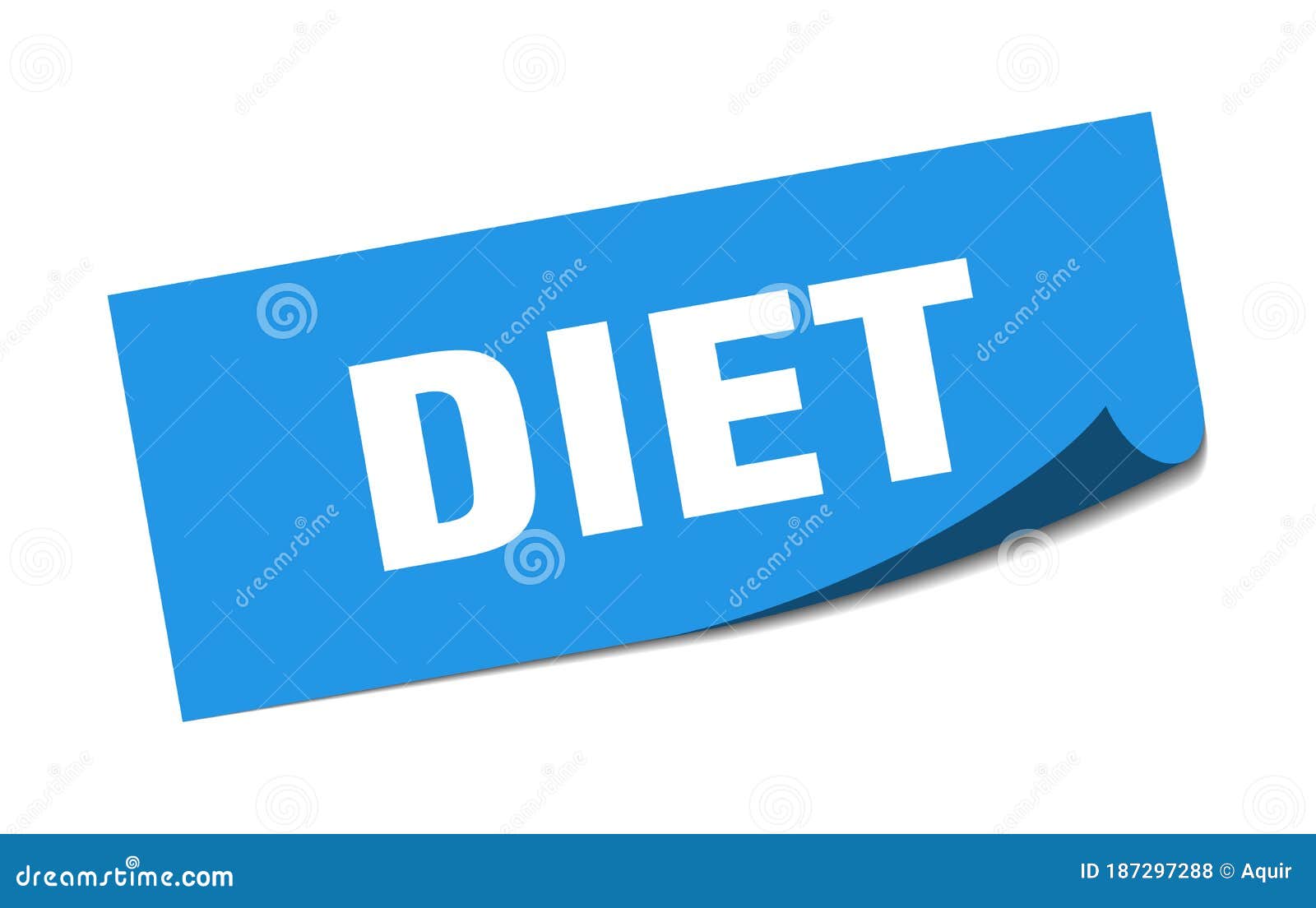 Diet Sticker. Diet Square Isolated Sign Stock Vector - Illustration of ...