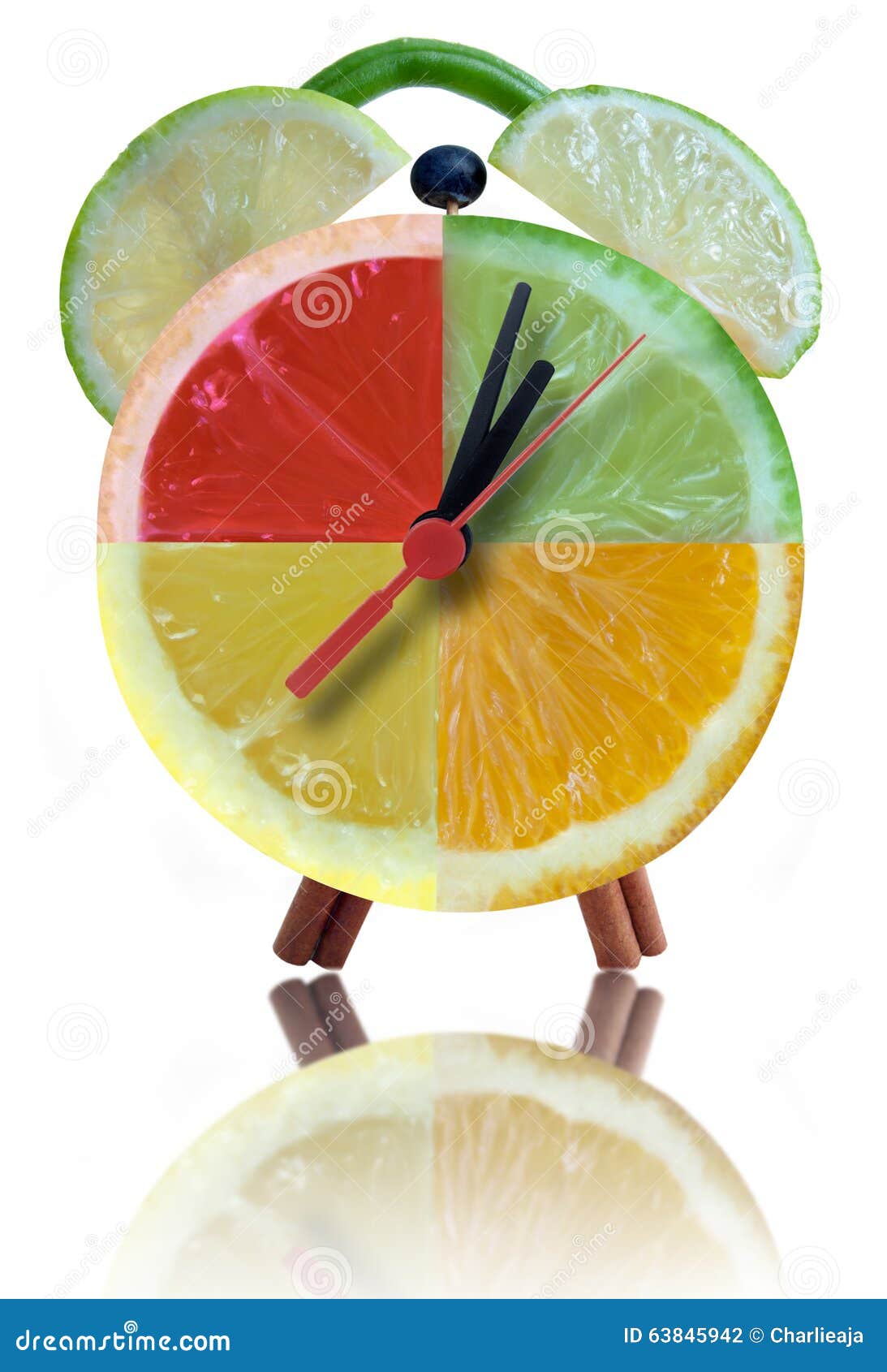 Diet time stock photo. Image of healthy, clock, resolution - 63845942