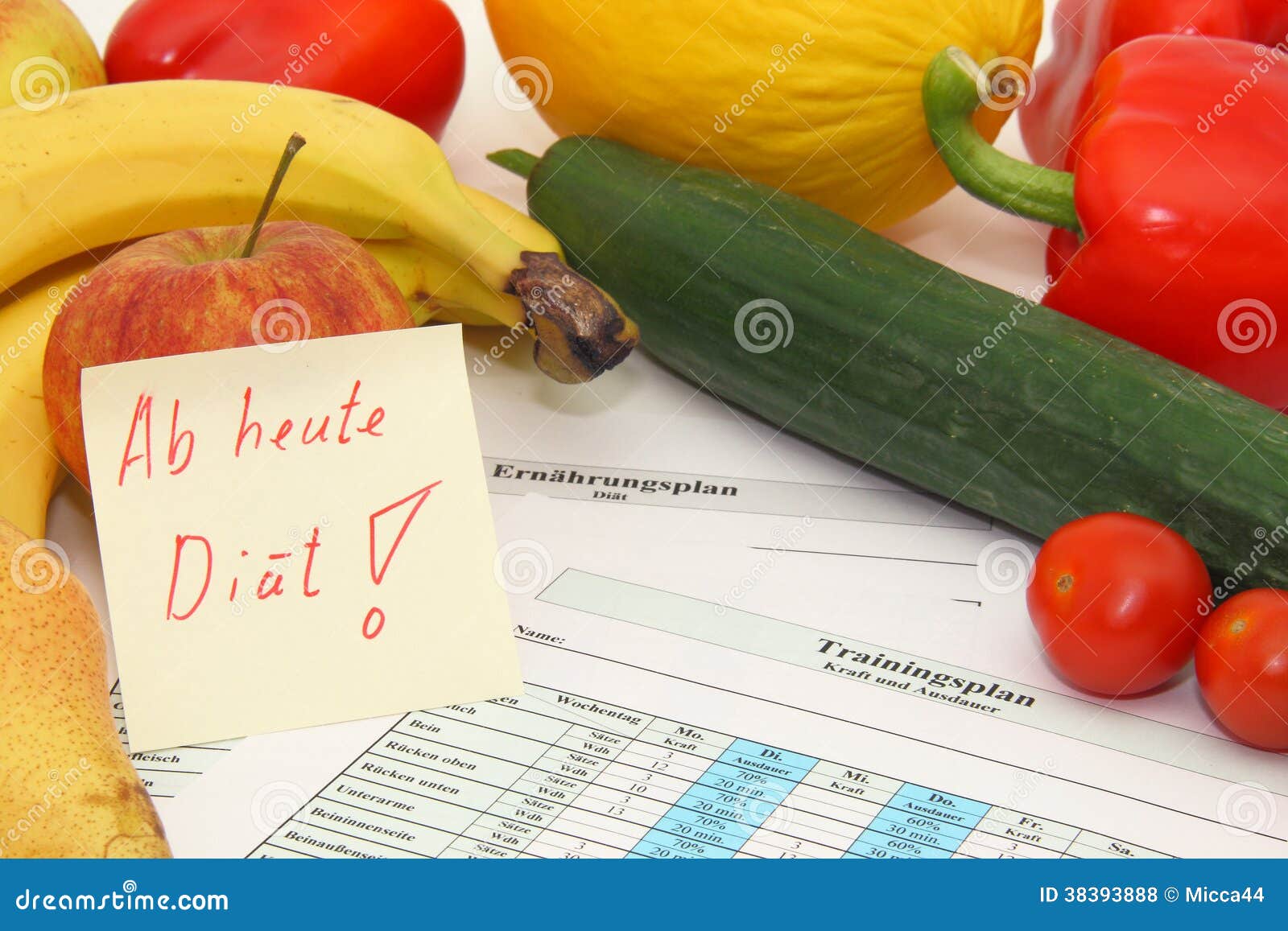 Diet and training stock photo. Image of protocol, banana - 38393888