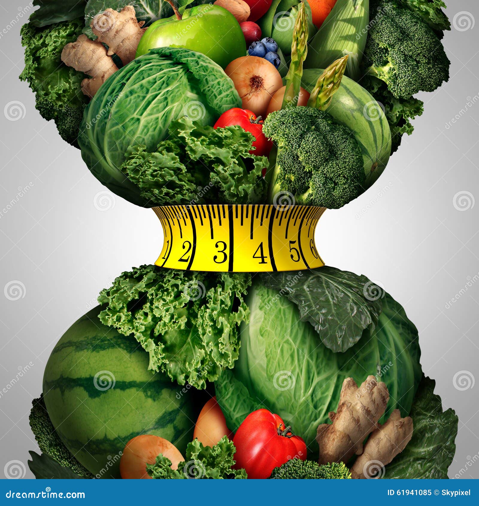 Dieta Saudável Da Perda De Peso Ilustração Stock - Ilustração de ...