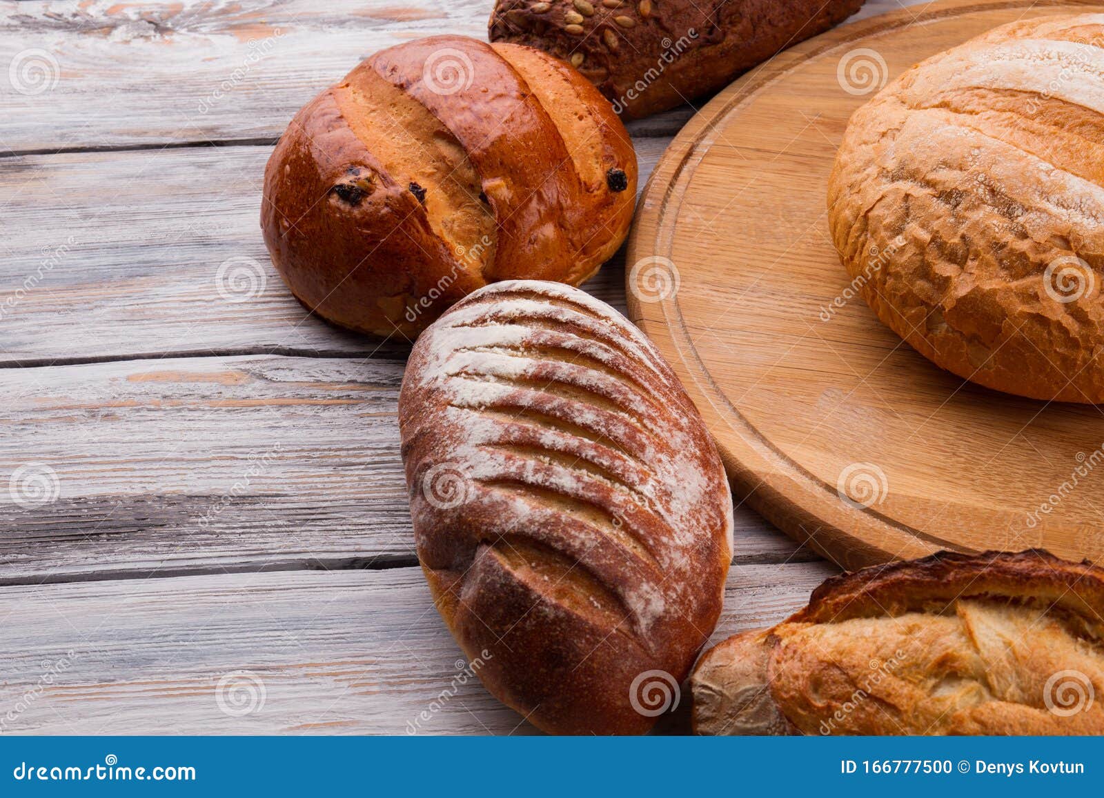 Dietary Bread on Wooden Background. Stock Photo - Image of farmer ...