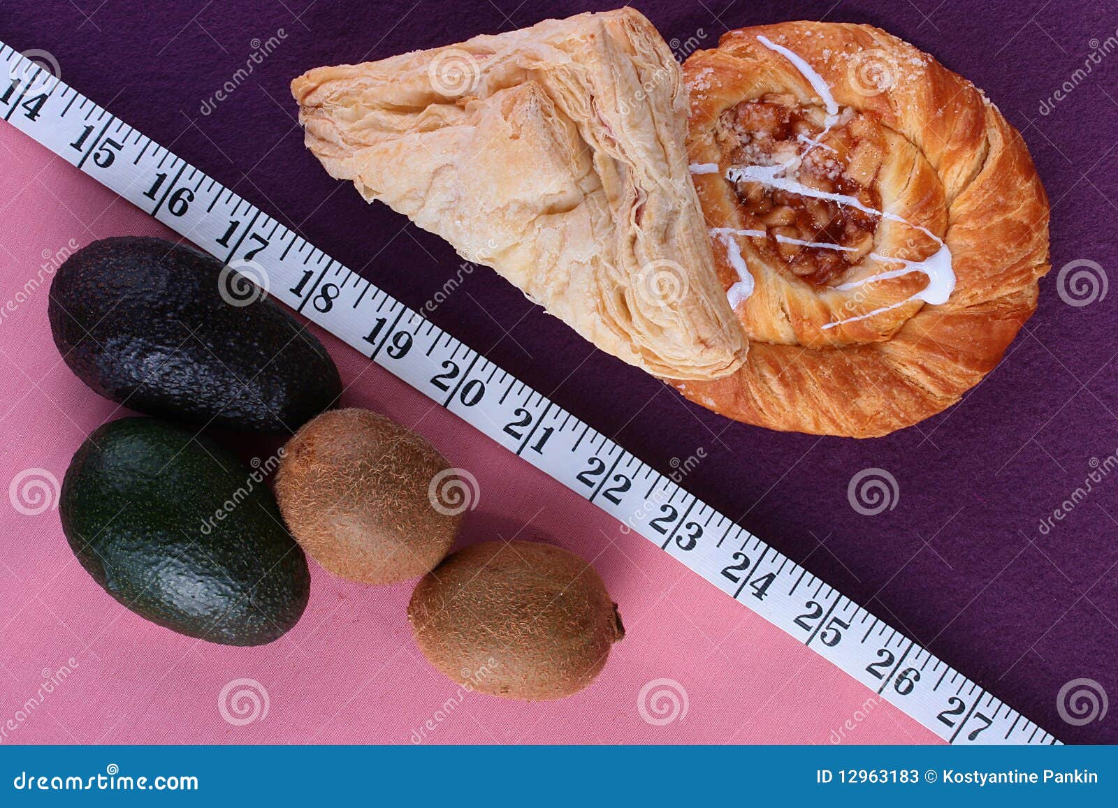 Dietary contrast stock image. Image of juicy, morning - 12963183