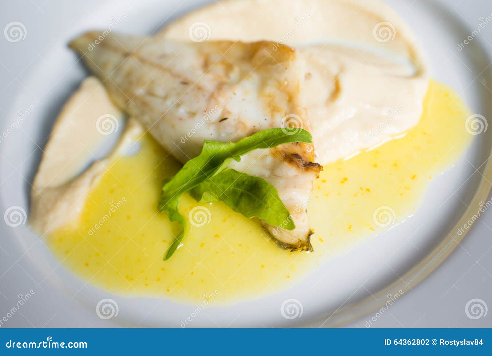 Dietary dish of white fish stock photo. Image of culinary - 64362802