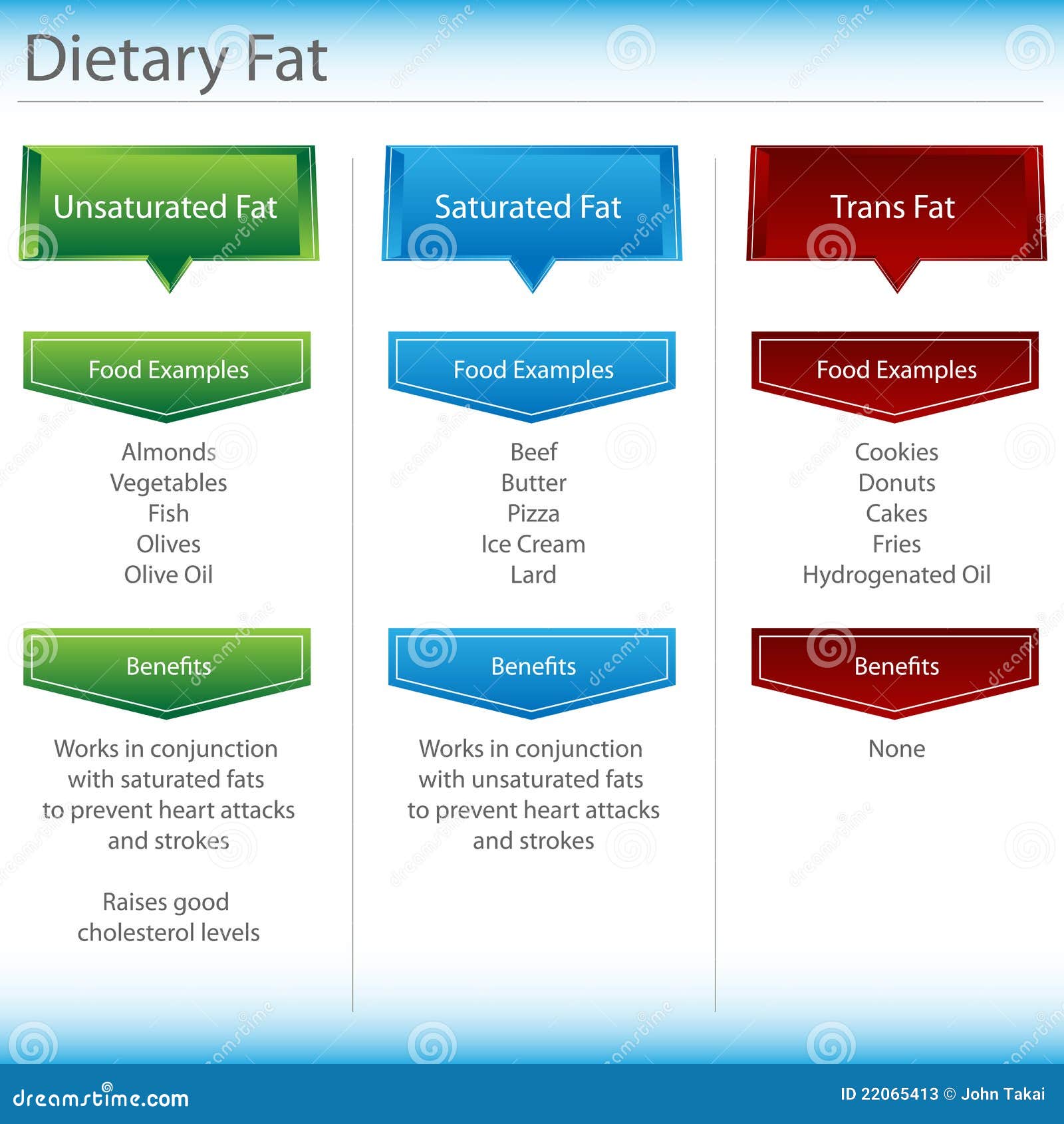 Dietary Fat Chart Cartoon Vector | CartoonDealer.com #22065413
