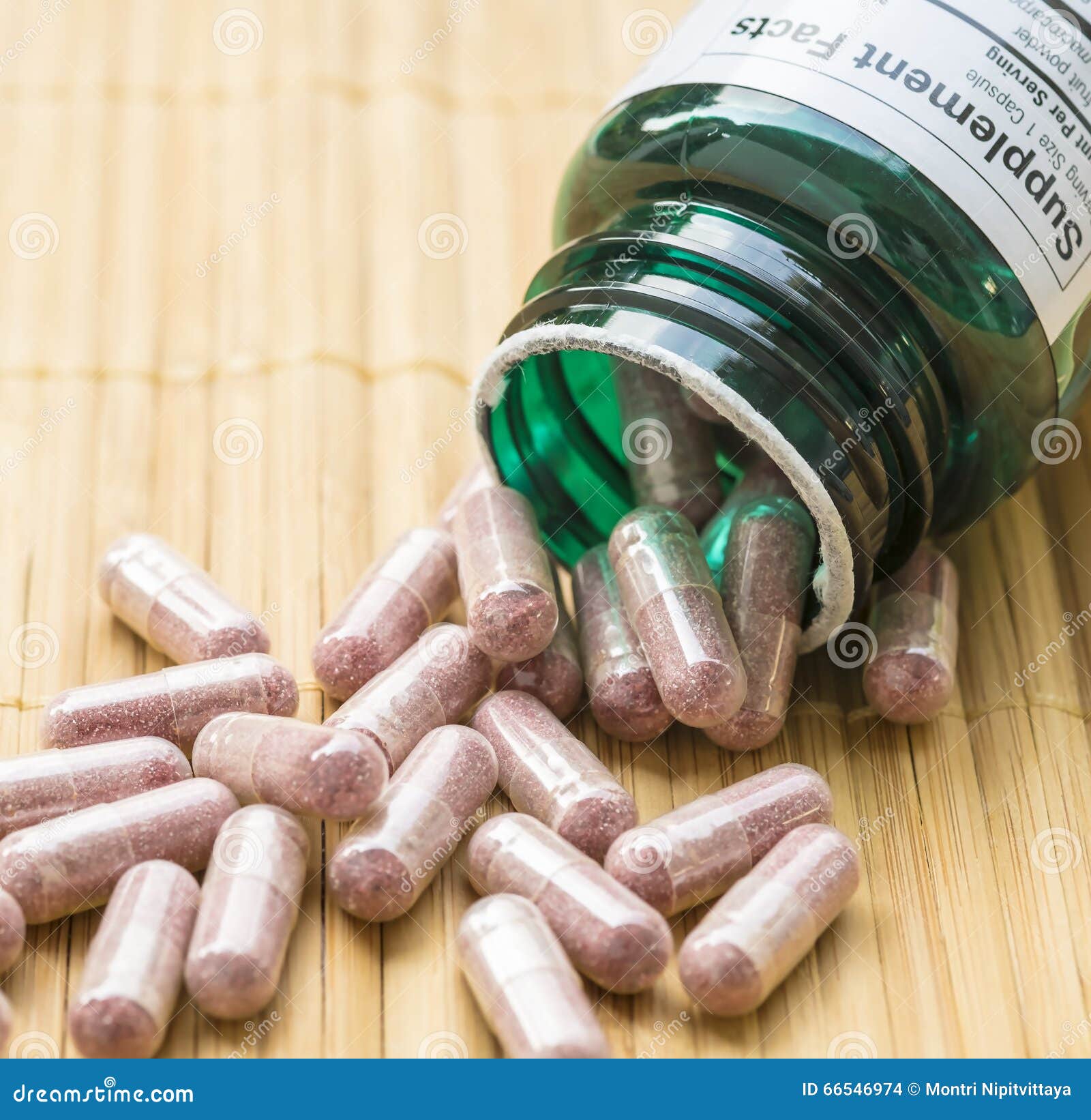 Dietary Supplement Capsules. Stock Photo - Image of closeup, herbal ...