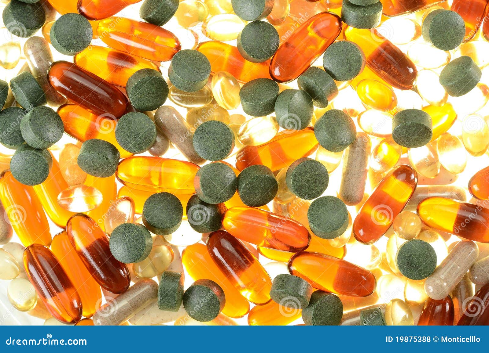 Dietary Supplement Capsules and Tablets Stock Photo - Image of ...