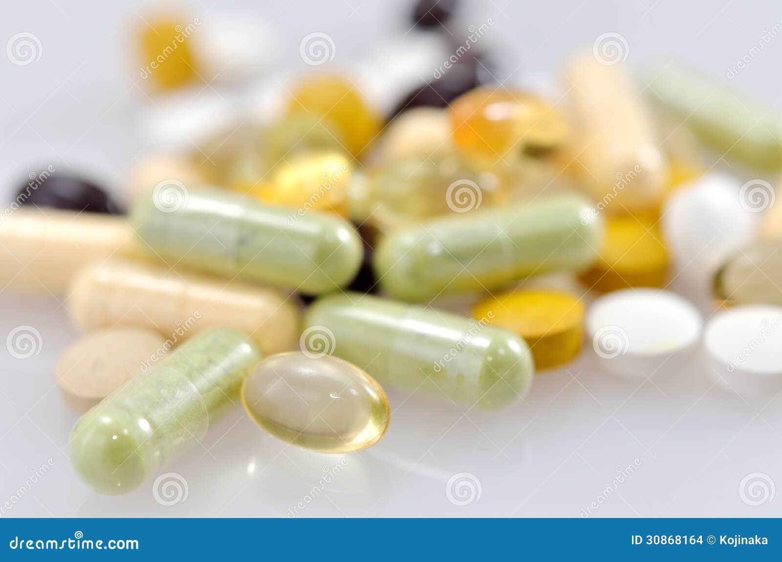 Dietary Supplements. stock photo. Image of yellow, nutrient - 30868164