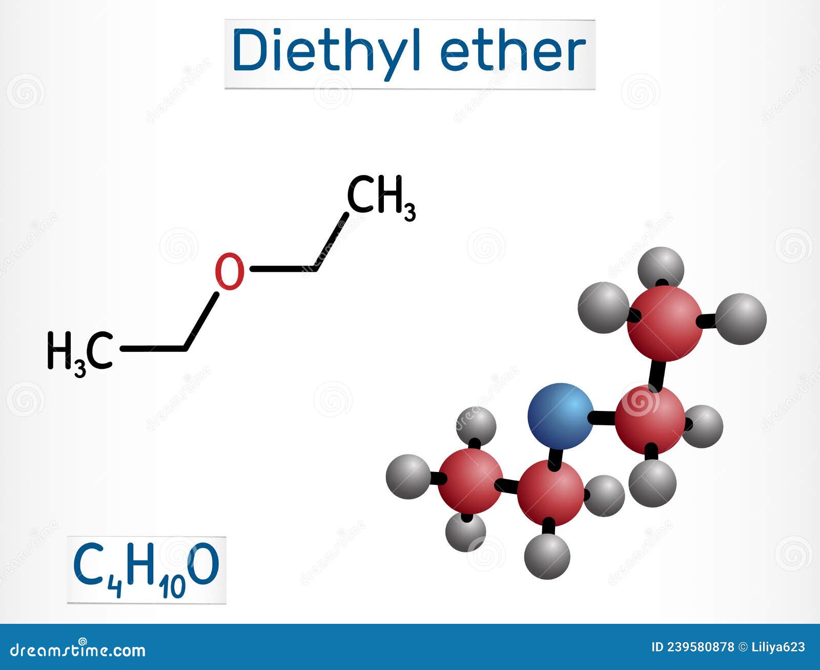 Di-ethyl Ether Formula On Waterdrop Background Royalty-Free Stock Photo ...
