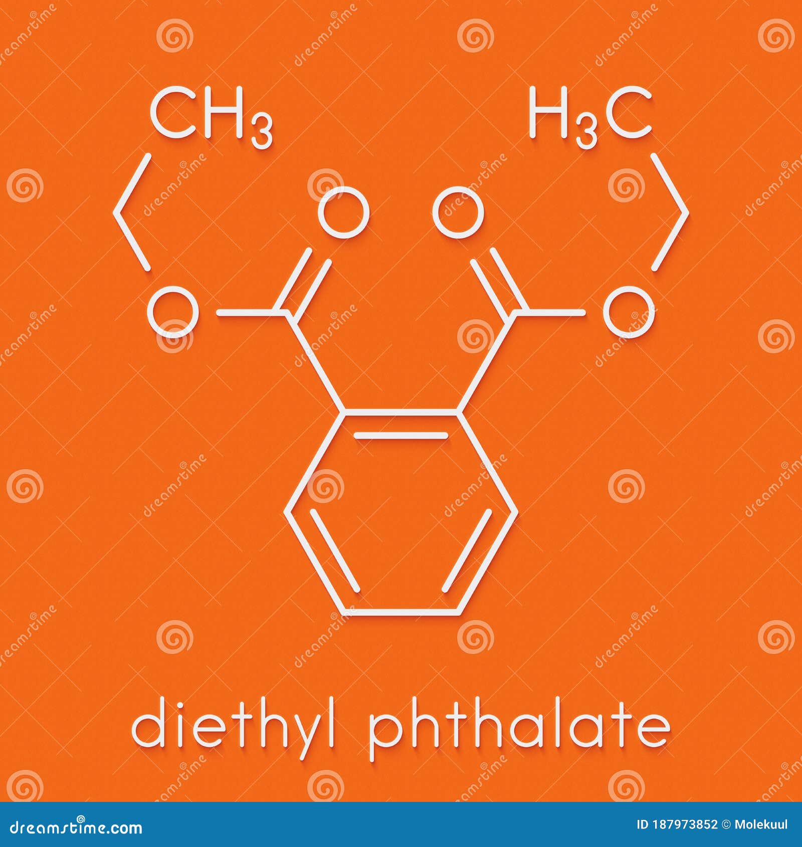 Diethyl Phthalate, DEP Plasticizer Molecule, Is A Phthalate Ester ...