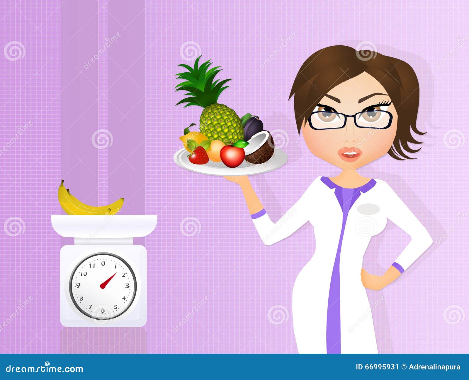 Dietitian Girl With Vegetables Stock Photo | CartoonDealer.com #83418612
