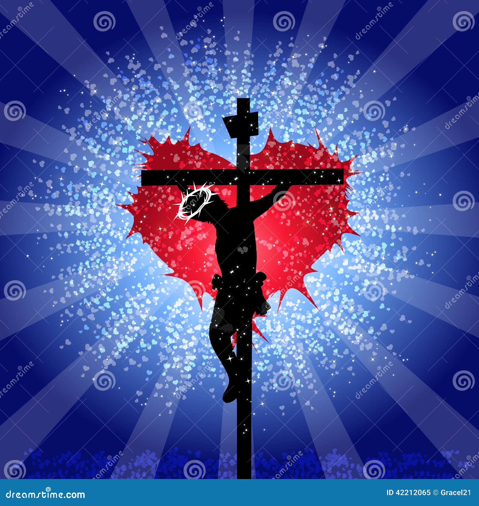 Dieu est amour illustration de vecteur. Illustration du amour - 42212065