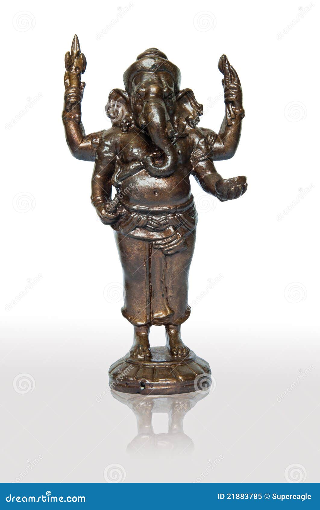 Dieu indou Ganesh image stock. Image du culturel, isolement - 21883785