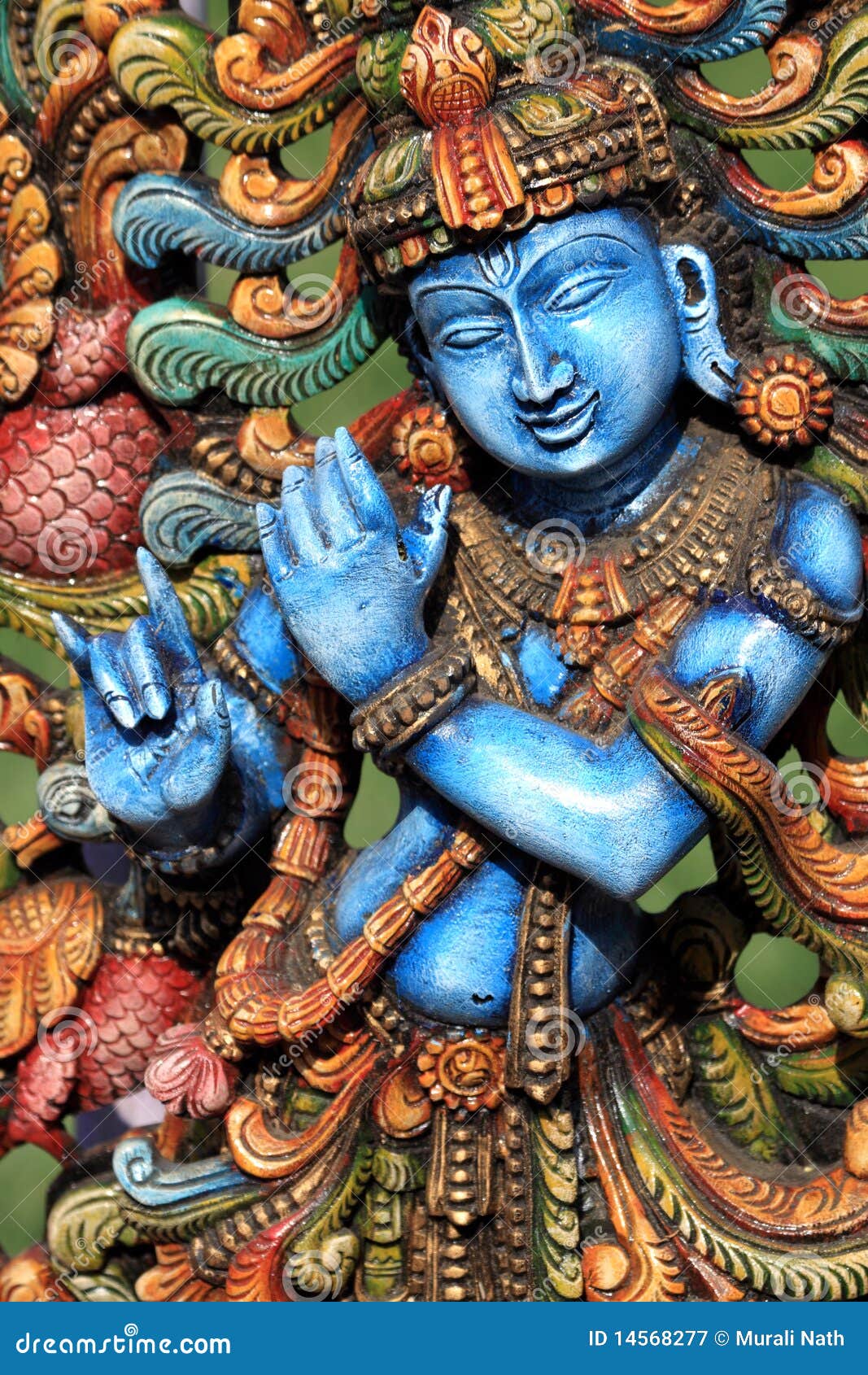 Dieu indou Krishna image stock. Image du krishna, seigneur - 14568277