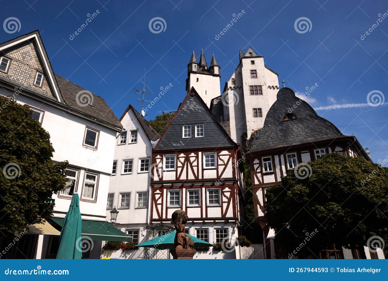 Diez Historic German Village Stock Image - Image of castle, summer ...