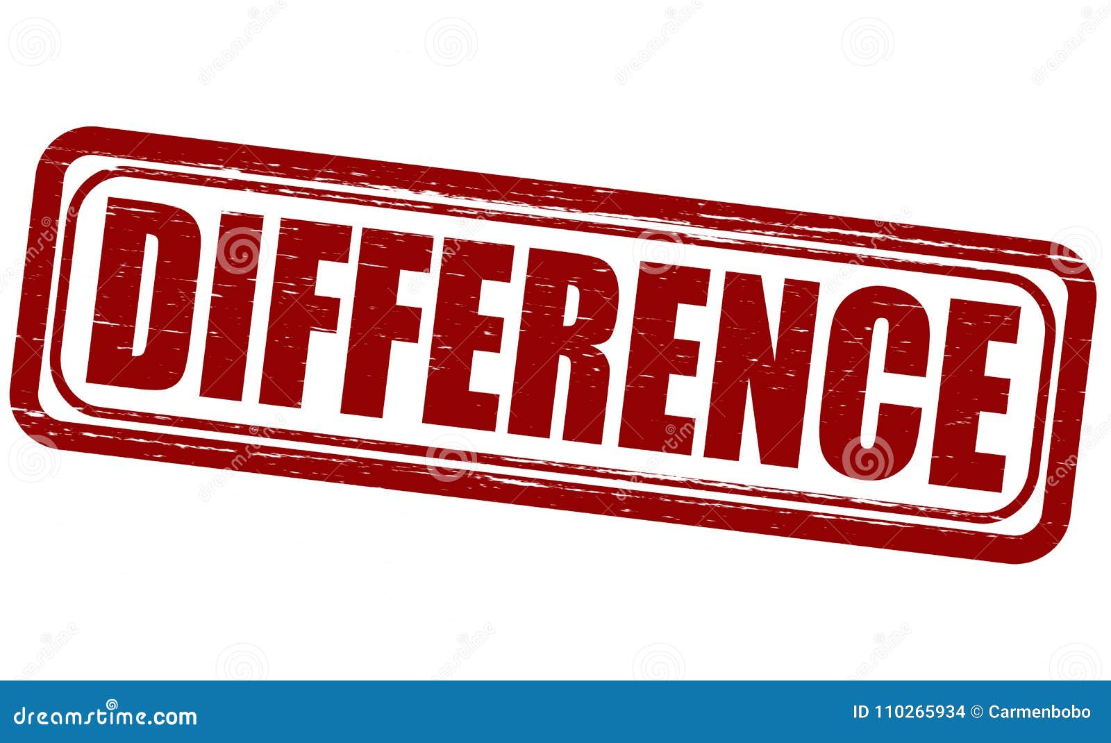 Diferencia stock de ilustración. Ilustración de concepto - 110265934