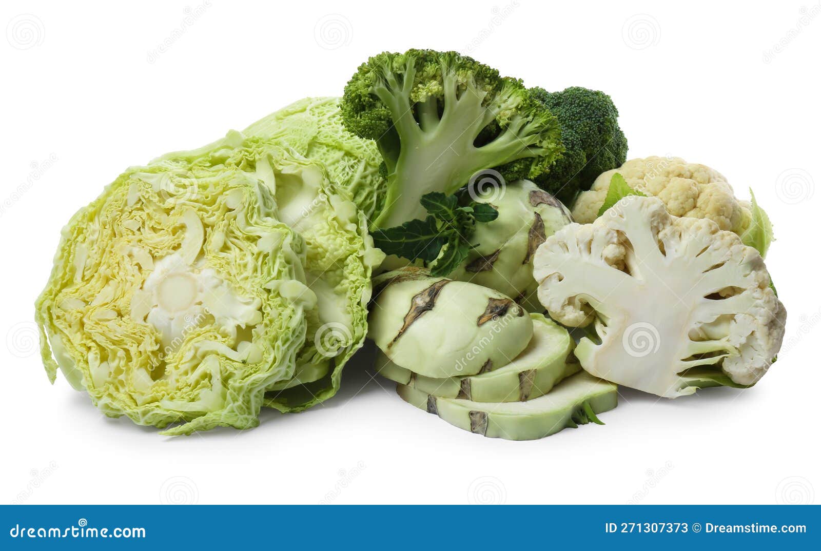 Diferentes Tipos De Repolho Em Fundo Branco Imagem de Stock - Imagem de ...