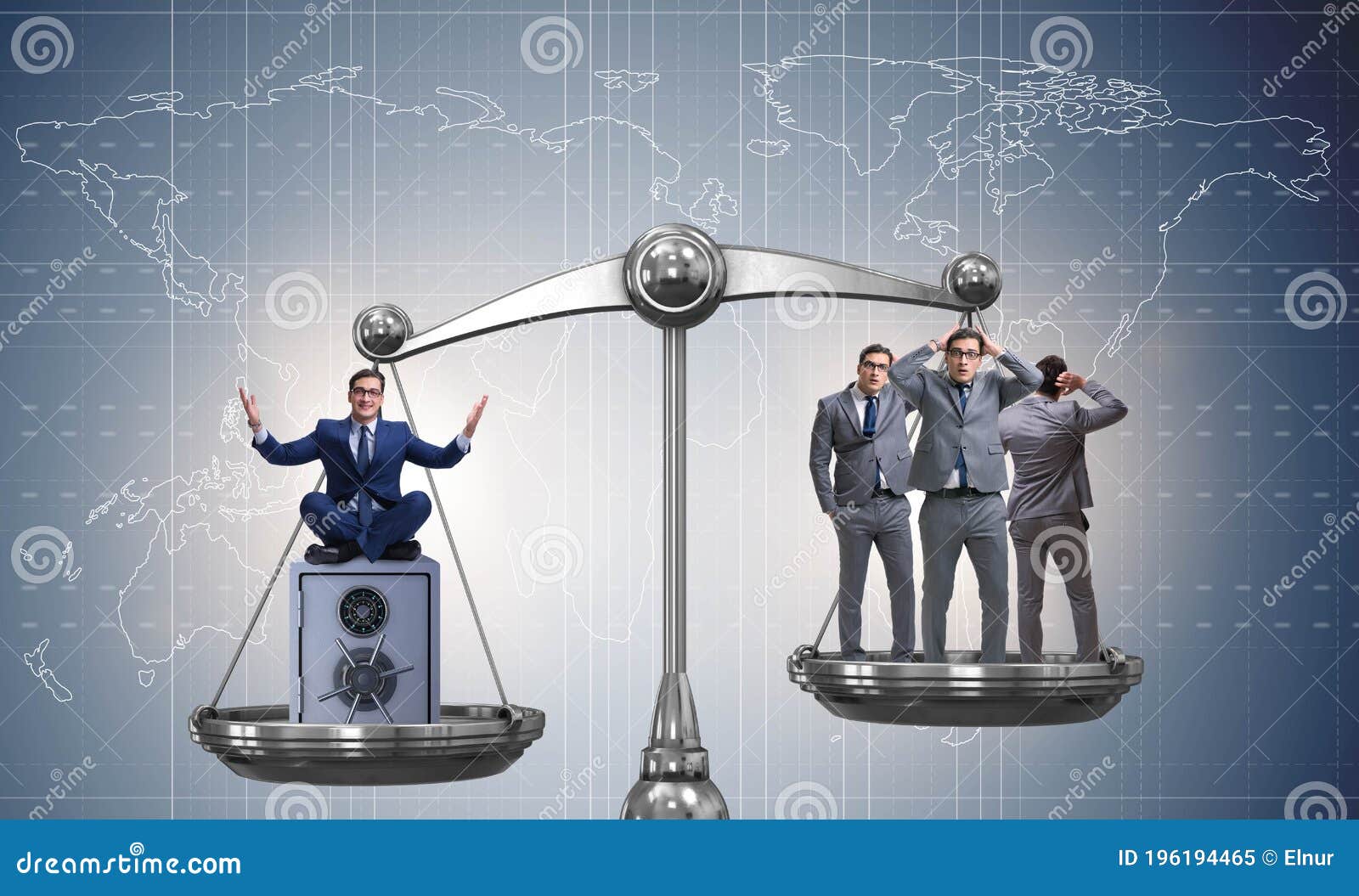 Différence Entre Les Riches Et Les Pauvres Concept Image stock - Image ...