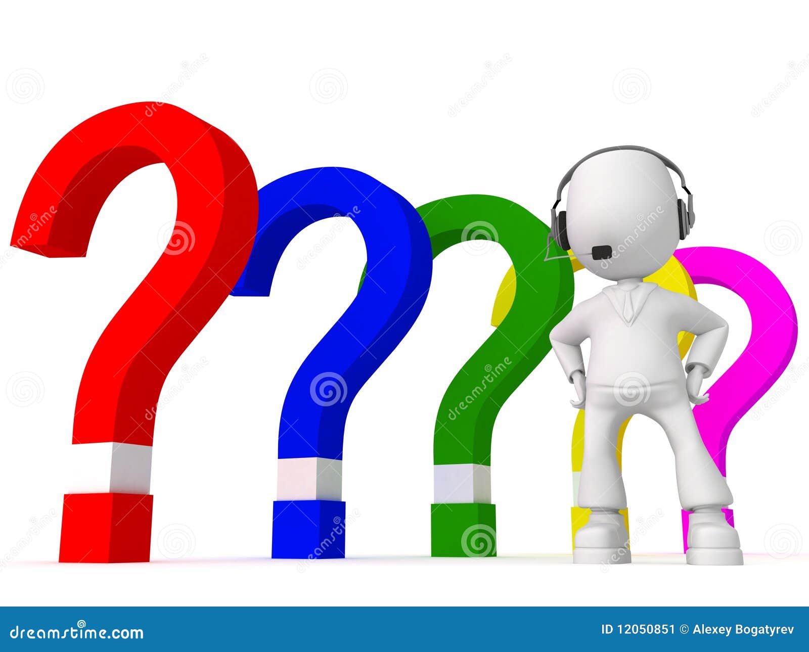 Différentes questions illustration stock. Illustration du appel - 12050851