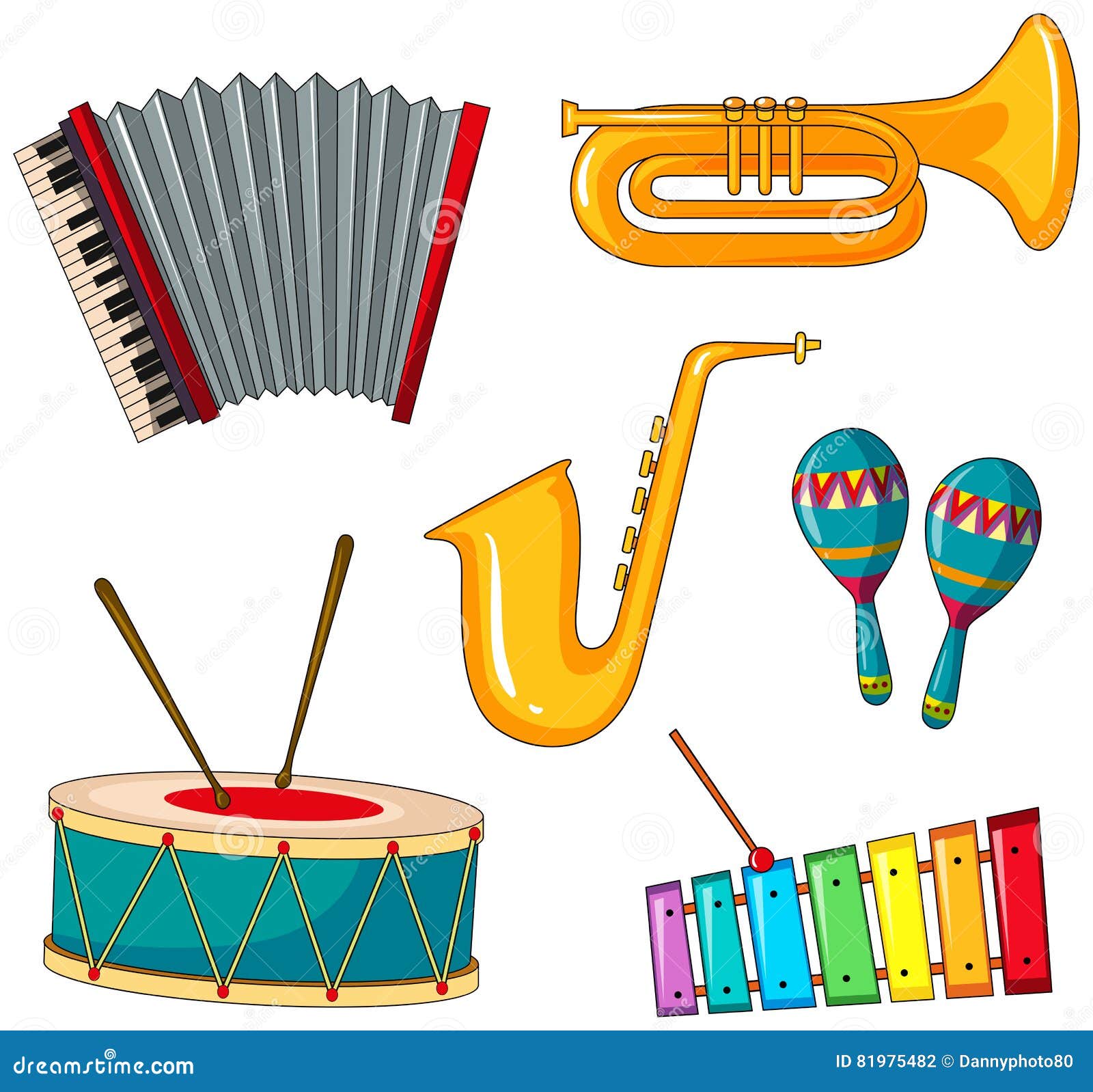 Différents Types D'instrument De Musique Illustration Stock ...