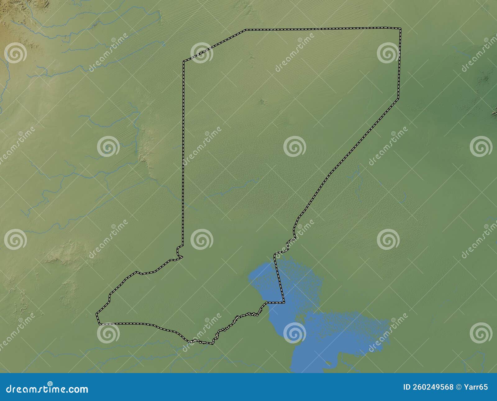 Diffa, Niger. Physical. No Legend Stock Illustration - Illustration of ...