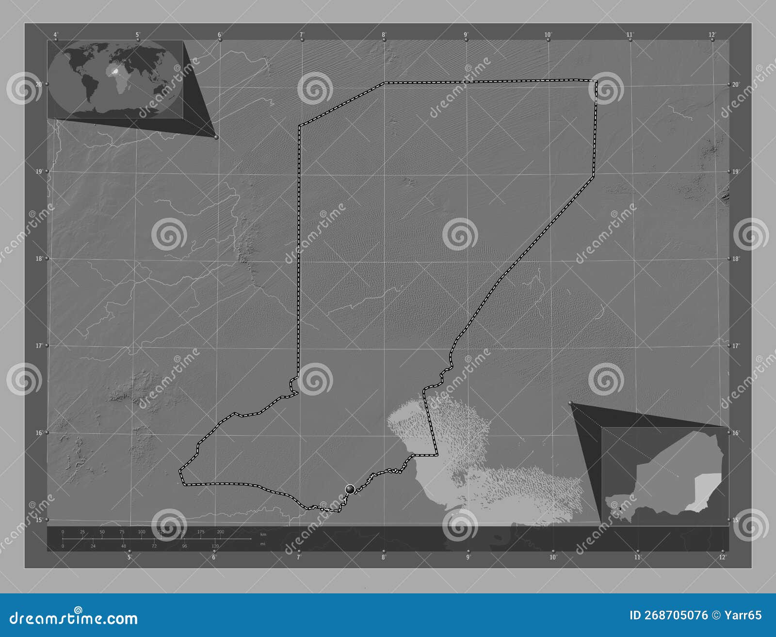 Diffa, Niger. Bilevel. Capital Stock Illustration - Illustration of ...