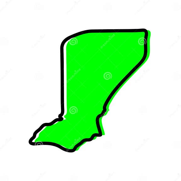 Diffa Region of the Niger Vector Map Illustration Stock Vector ...