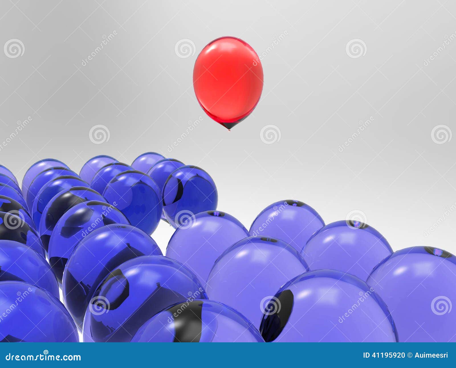 Difference of balloons stock illustration. Illustration of celebration ...