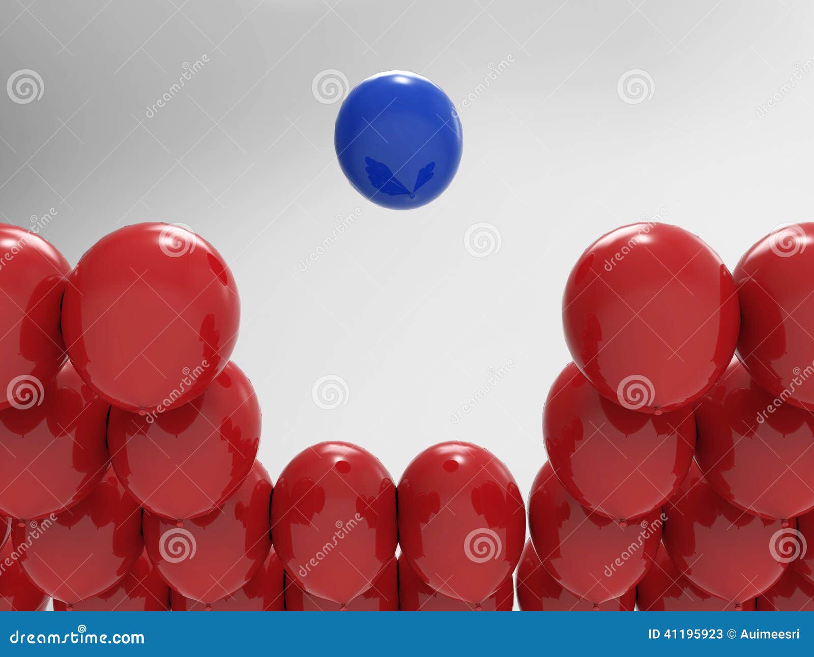 Difference of balloons stock illustration. Illustration of discussion ...