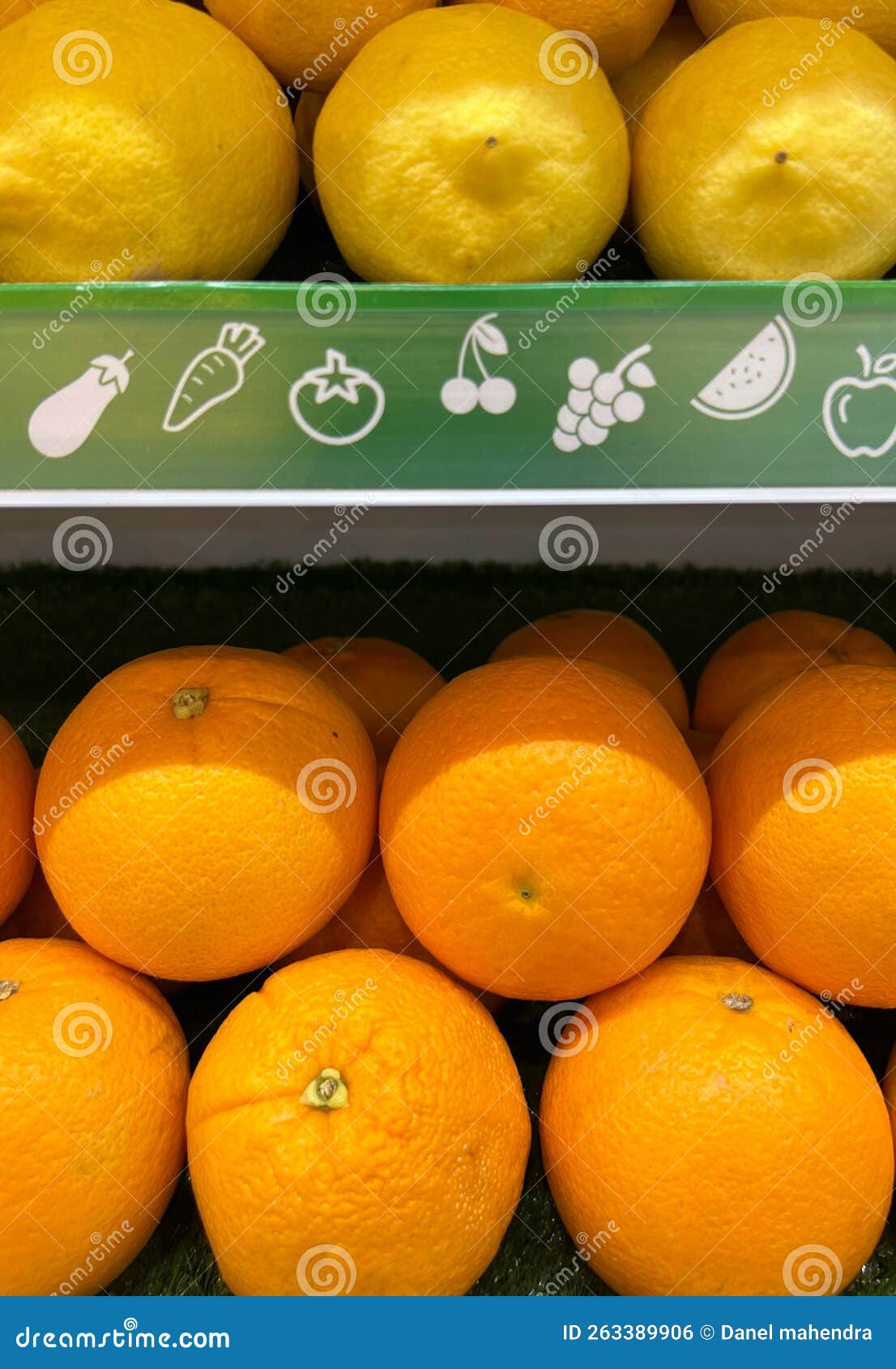Difference in Color between Oranges and Lemons Stock Photo - Image of ...