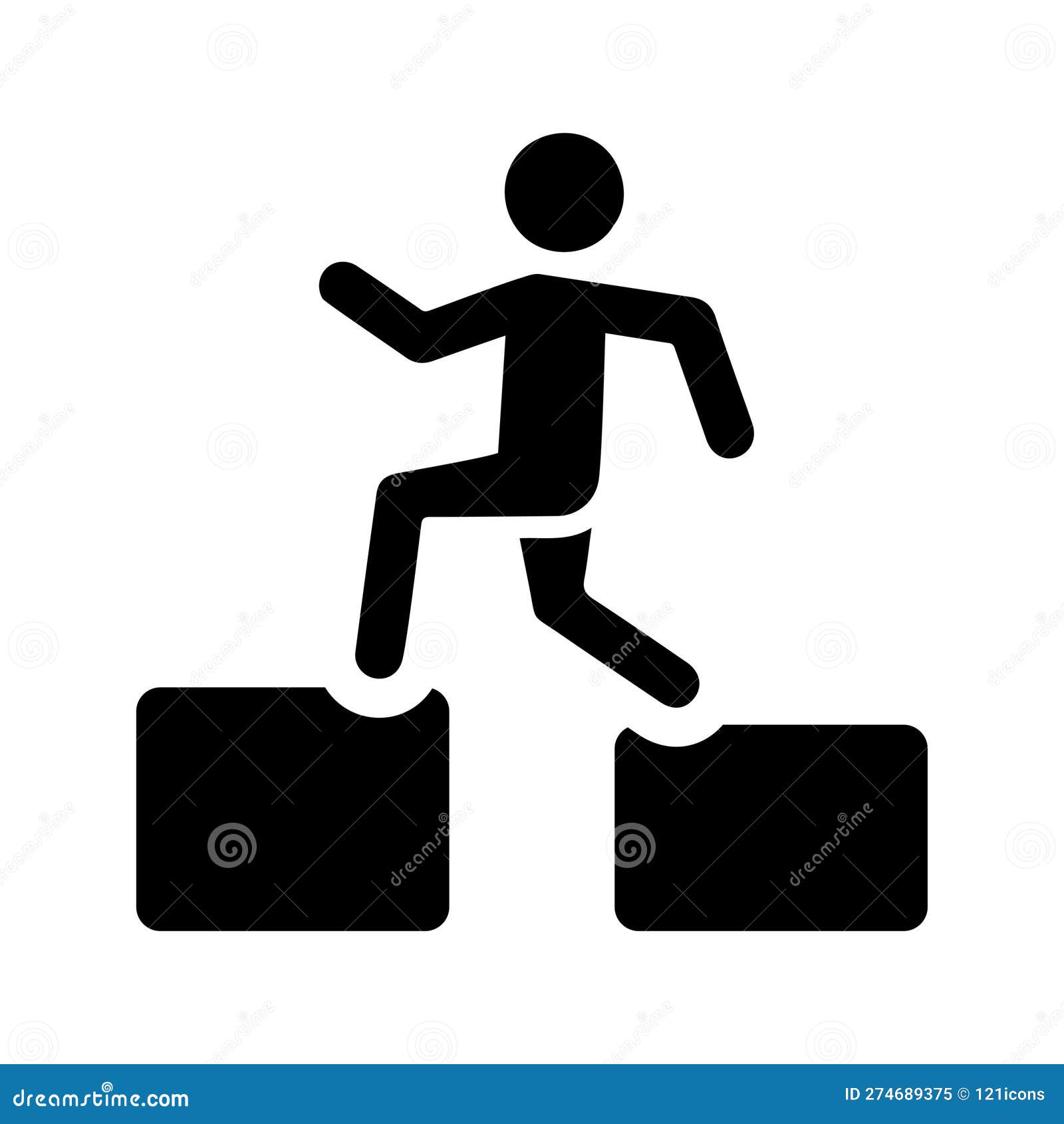 Difference, Difficulties, Disjunction Icon Stock Illustration ...