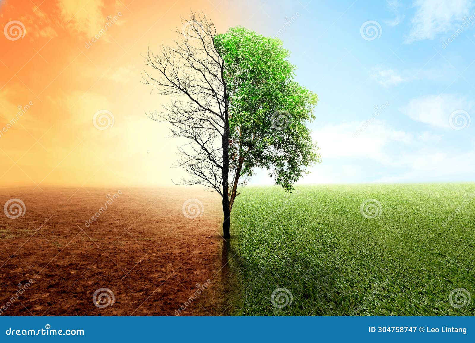 The Difference between Drought Trees To Growing Trees on the Ground ...
