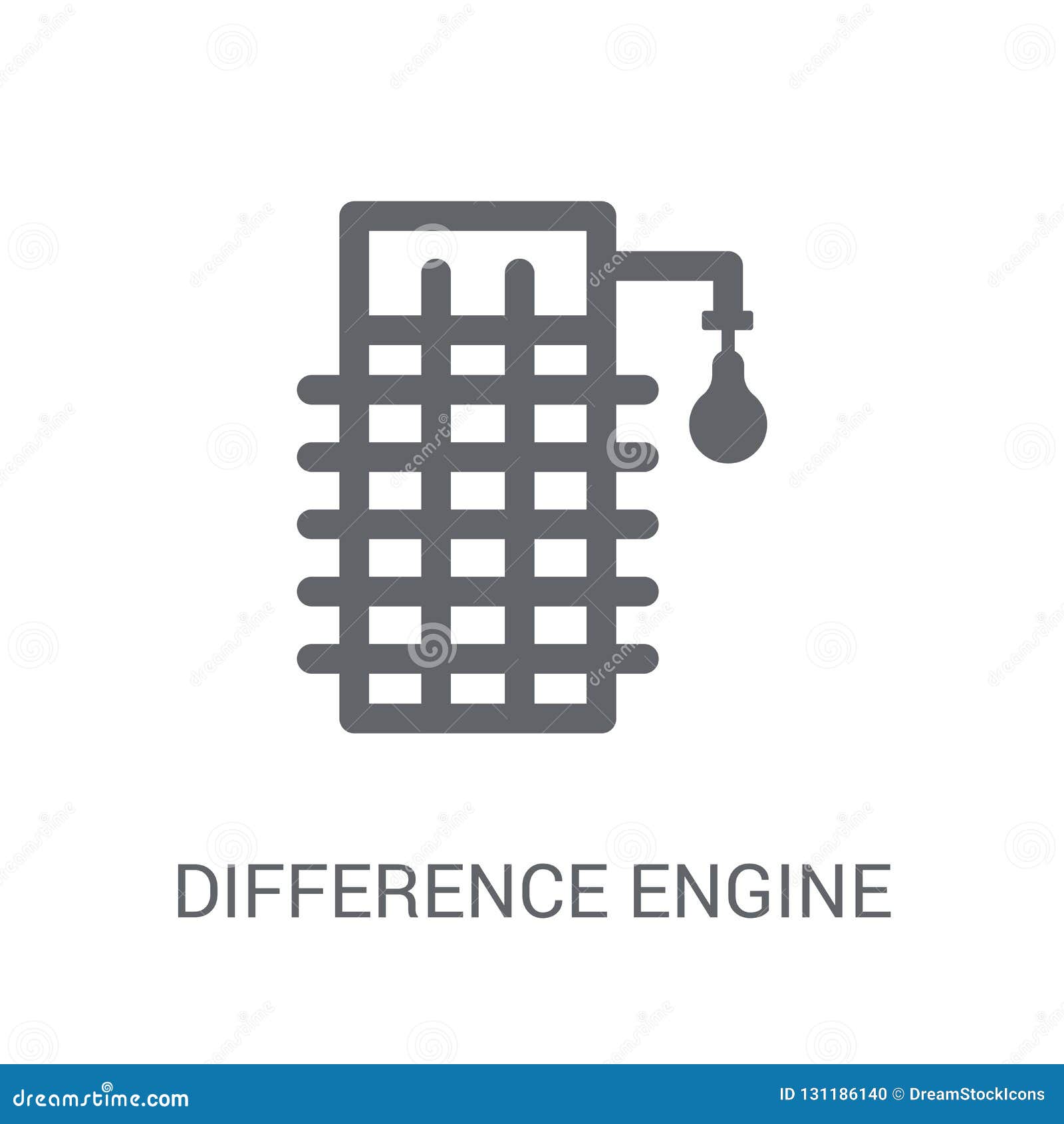 Difference Engine Icon. Trendy Difference Engine Logo Concept on Stock ...