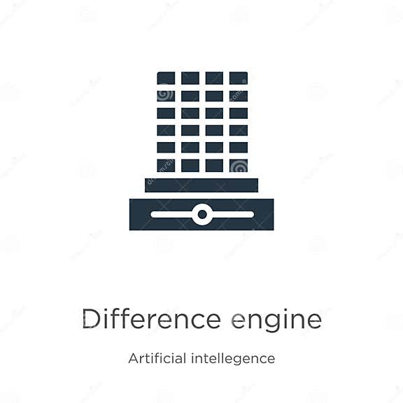 Difference Engine Icon Vector. Trendy Flat Difference Engine Icon from ...