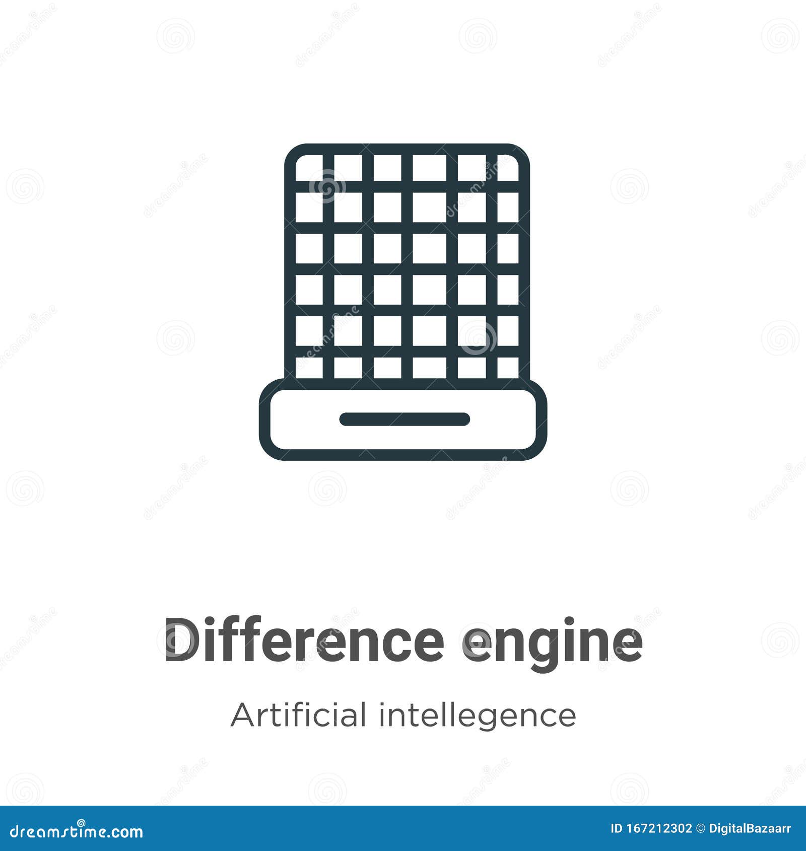 Difference Engine Icon. Trendy Flat Vector Difference Engine Ico ...