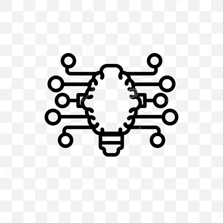 Difference Engine Vector Linear Icon Isolated on Transparent Background ...