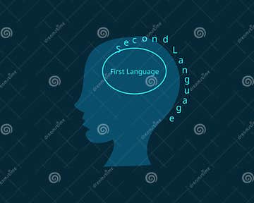 Difference between First Language and Second Language Stock Vector ...
