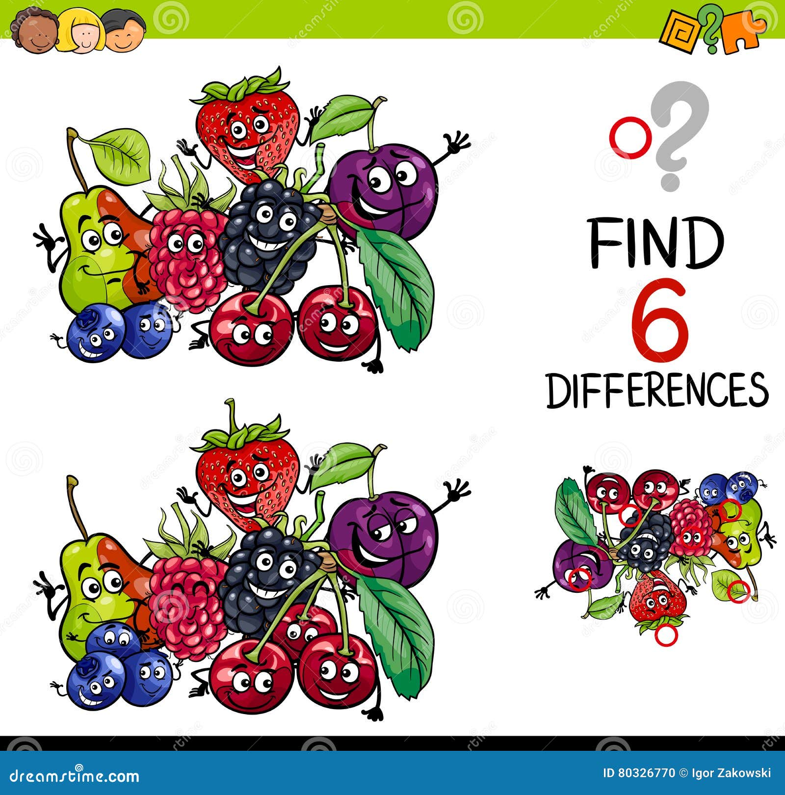 Find The Differences Between Two Pictures Food Puzzle