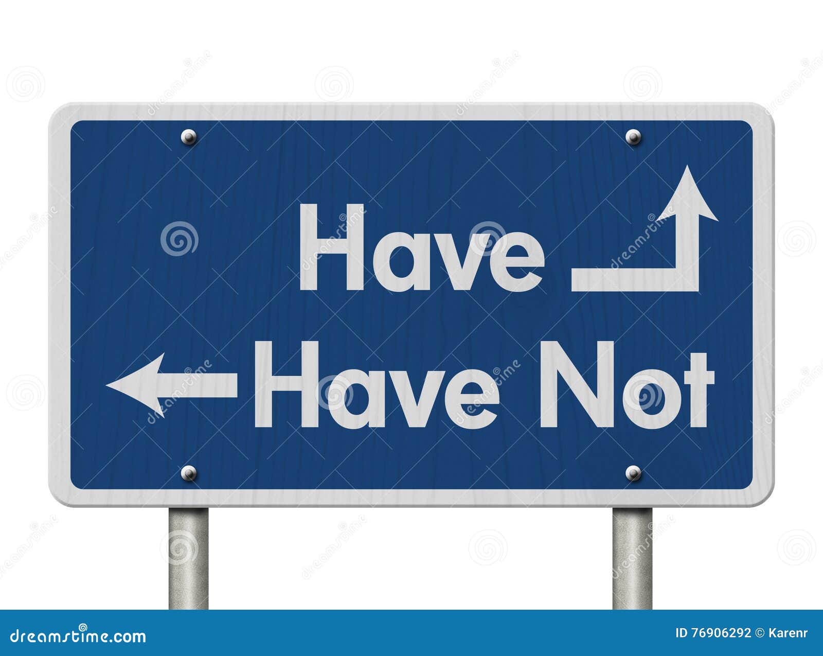 Difference between the Have and Have Not Stock Photo - Image of concept ...