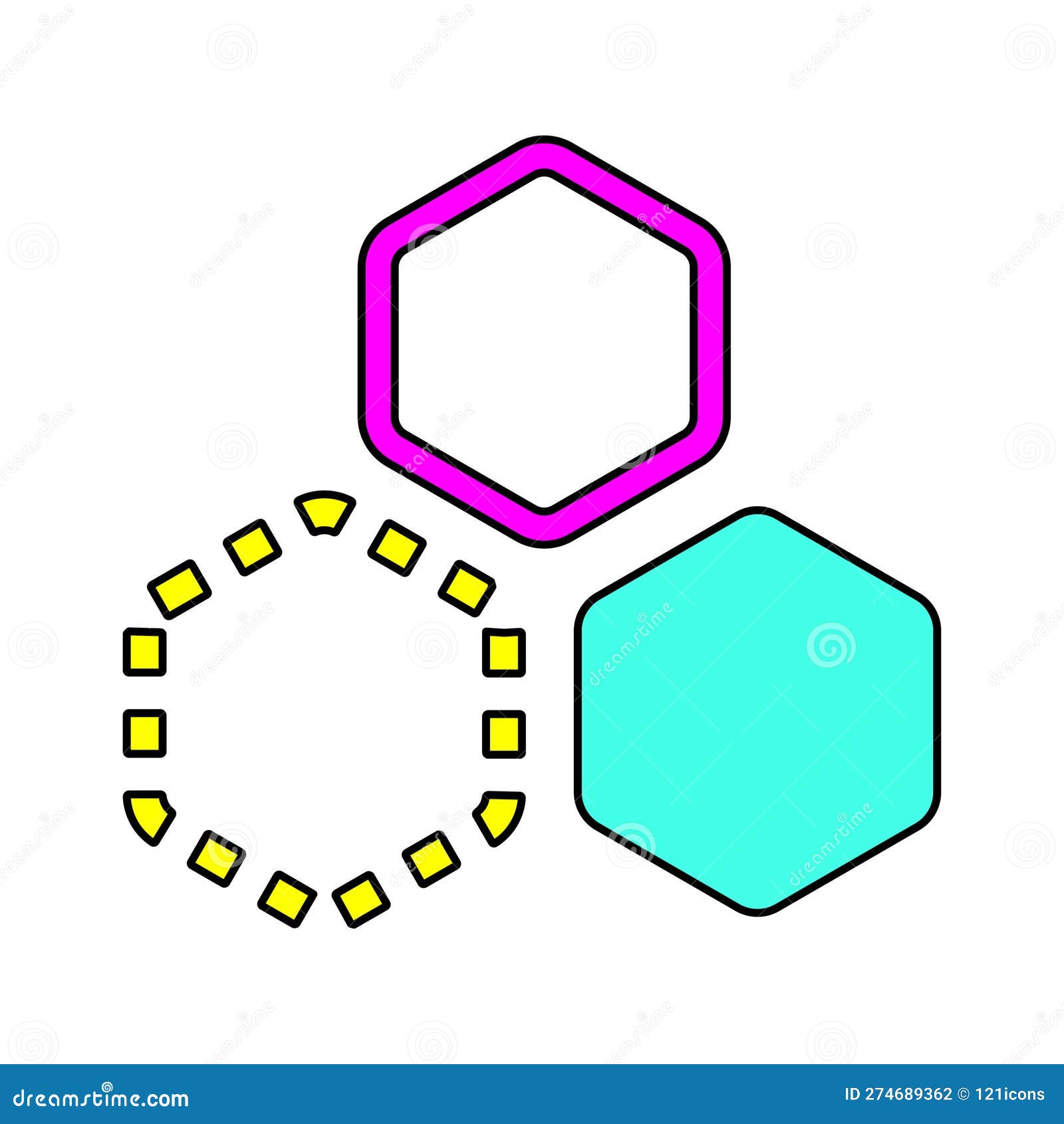 Difference icon stock illustration. Illustration of icon - 274689362