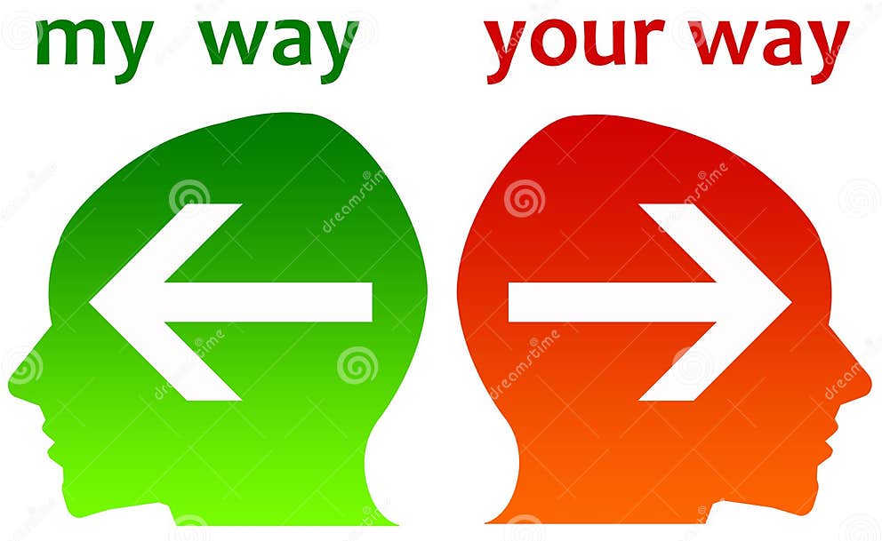 Difference of opinion stock illustration. Illustration of choose - 20414098