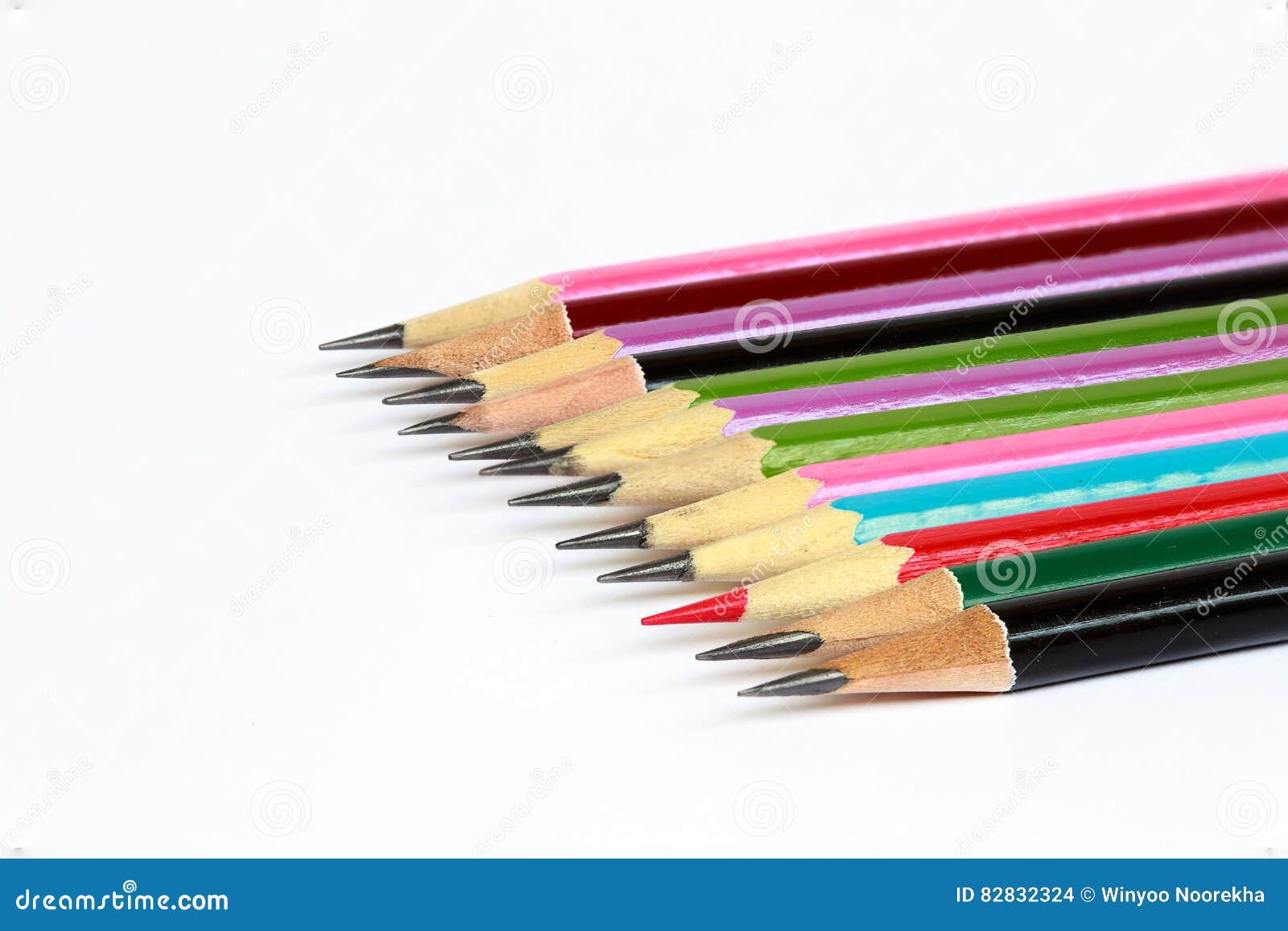 Difference of pencil. stock photo. Image of drawing, graphic - 82832324
