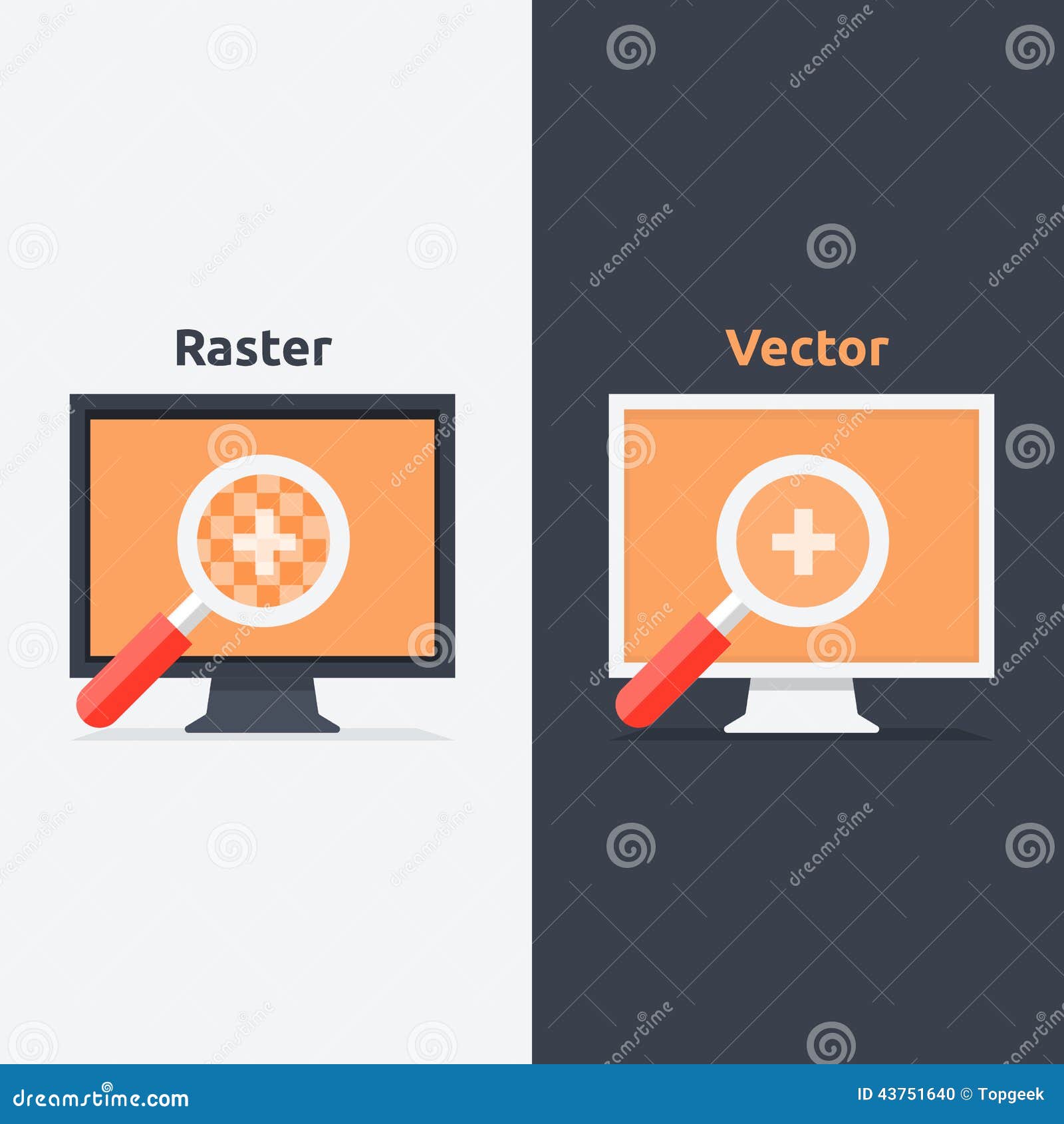 Difference between vector and raster layers csp - frosdlogos